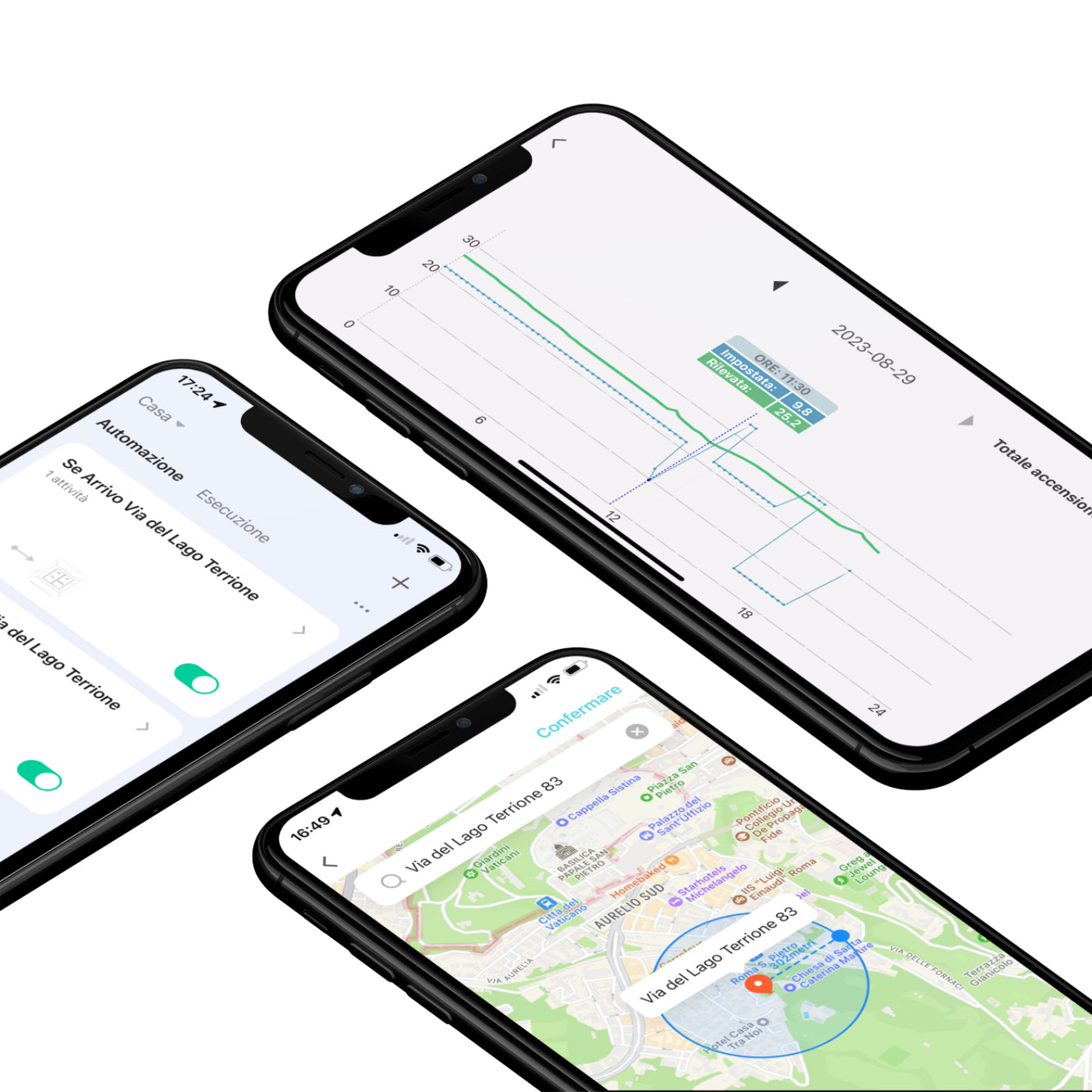 Neve Pro W - cronotermostato digitale wifi, gestibile con app, a paret